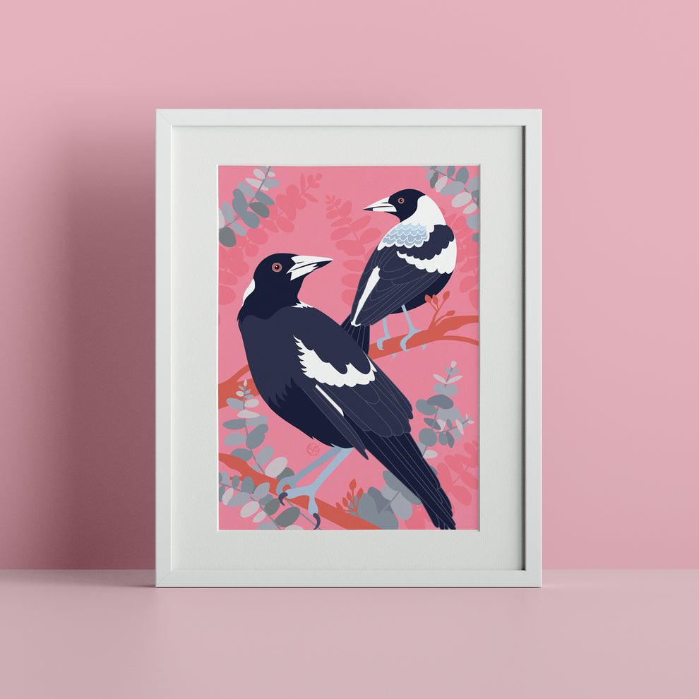Australian Magpie Art Print – Sarah Epstein Studio